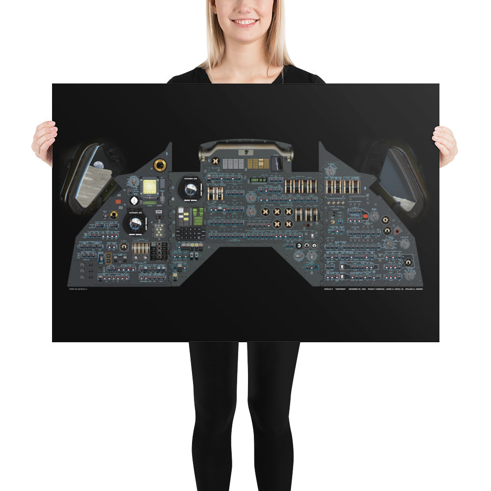 Apollo Command Module Cockpit - Glossy Poster – LUNA REPLICAS