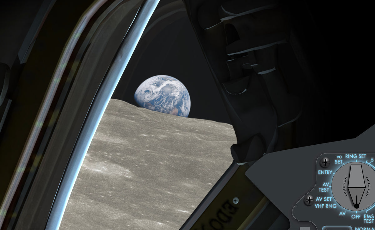 Apollo 8 Command Module Banner - Night Mode & Earthrise – LUNA REPLICAS