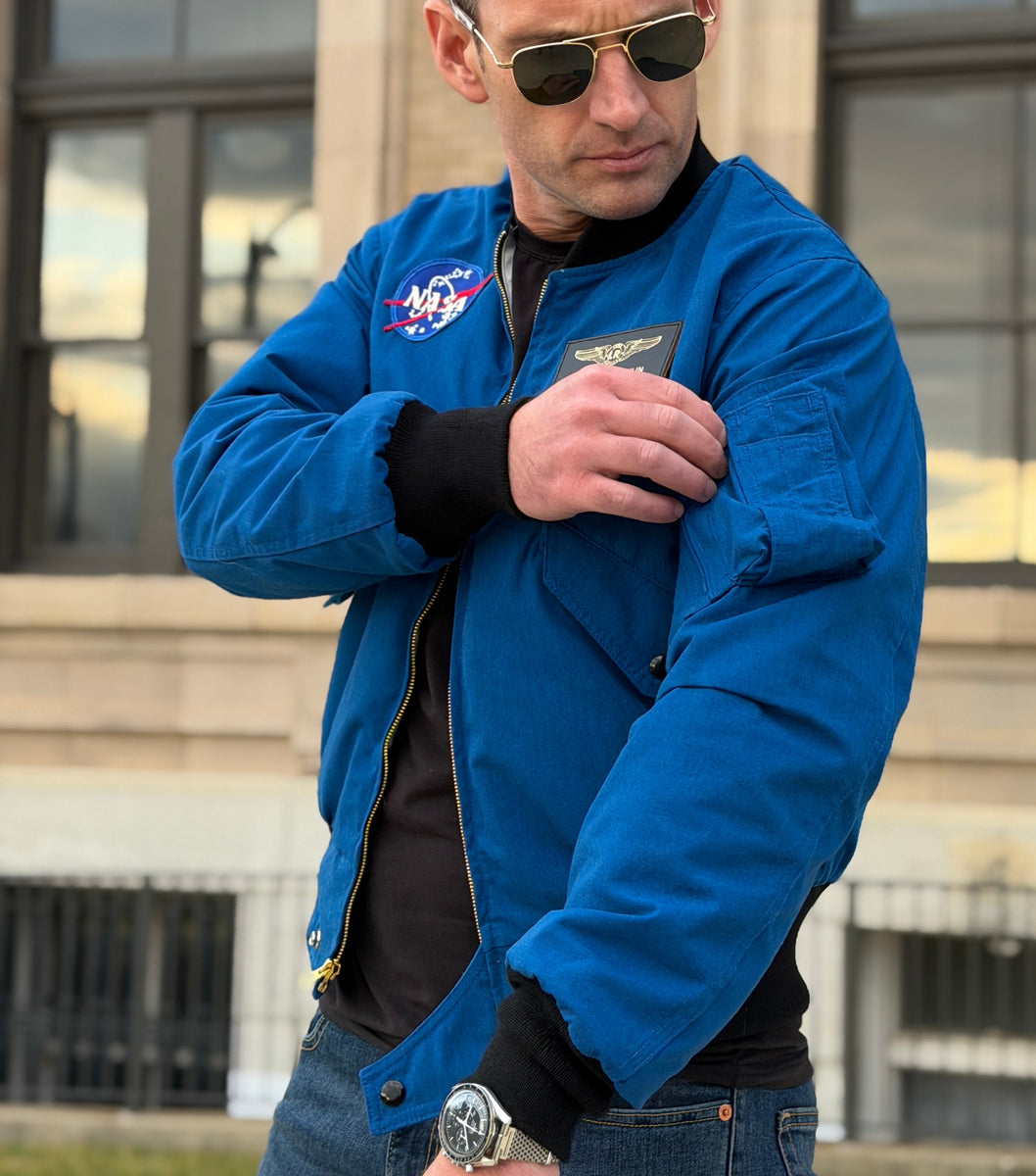 Flite Wear - Type 4 - Royal Blue NASA Flight Jackets – LUNA REPLICAS